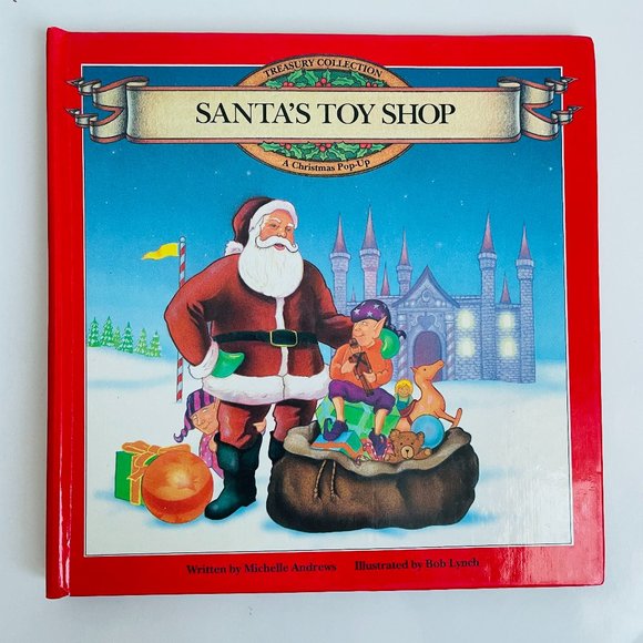 Books | Other | Santas Toy Shop Christmas Popup Hardcover Vintage ...